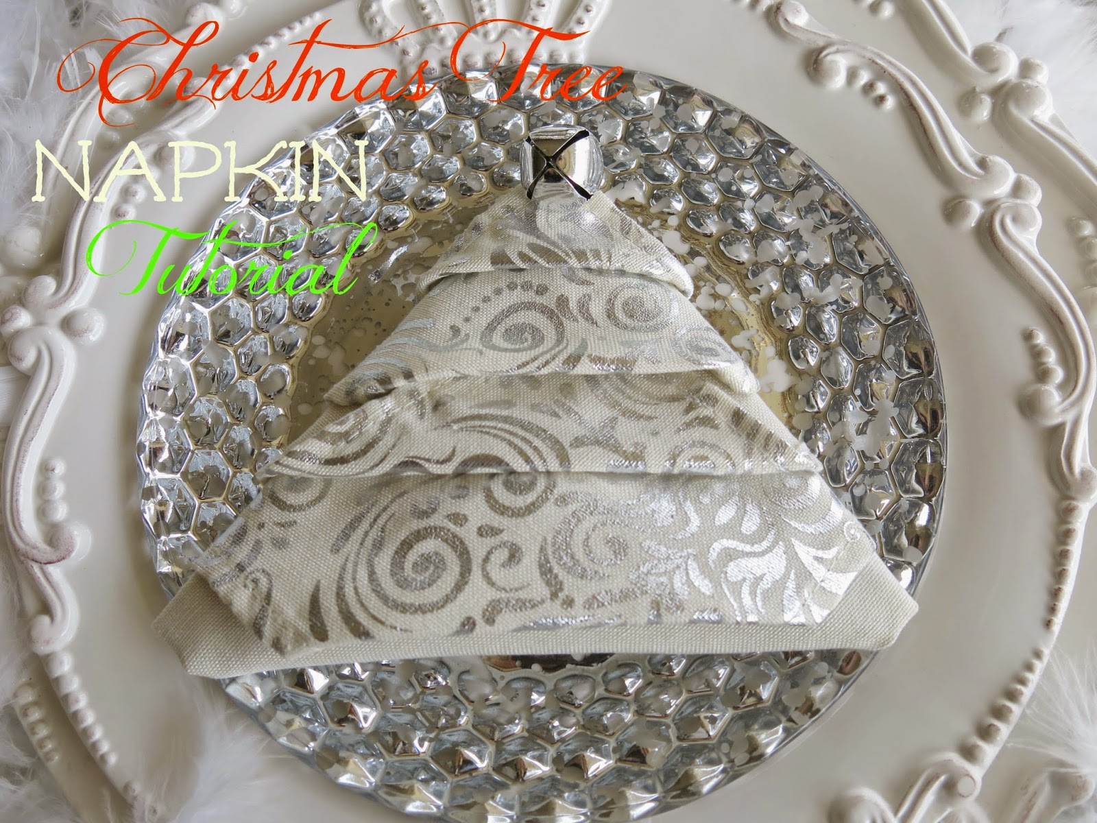 Christmas Tree Napkin Tutorial - Purple Chocolat Home