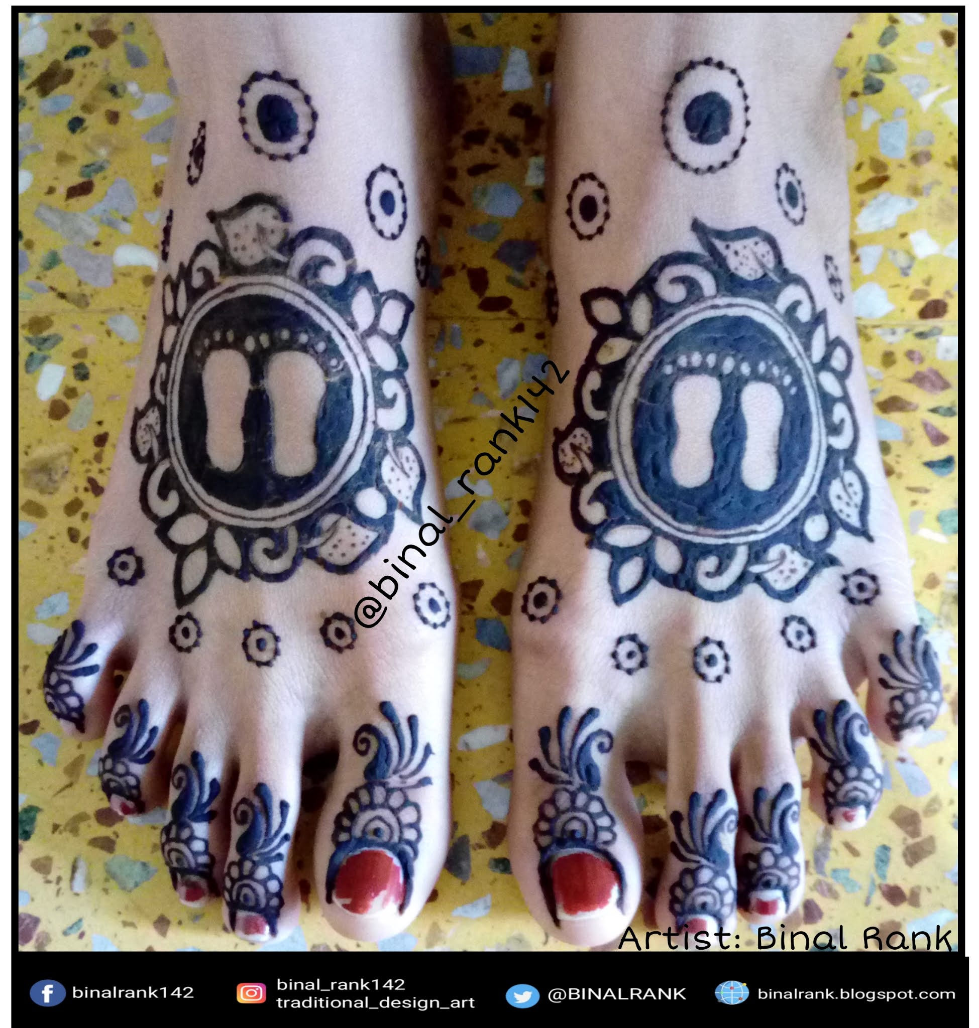 Kanku Pagla Mahendi ~ Traditional Design Art