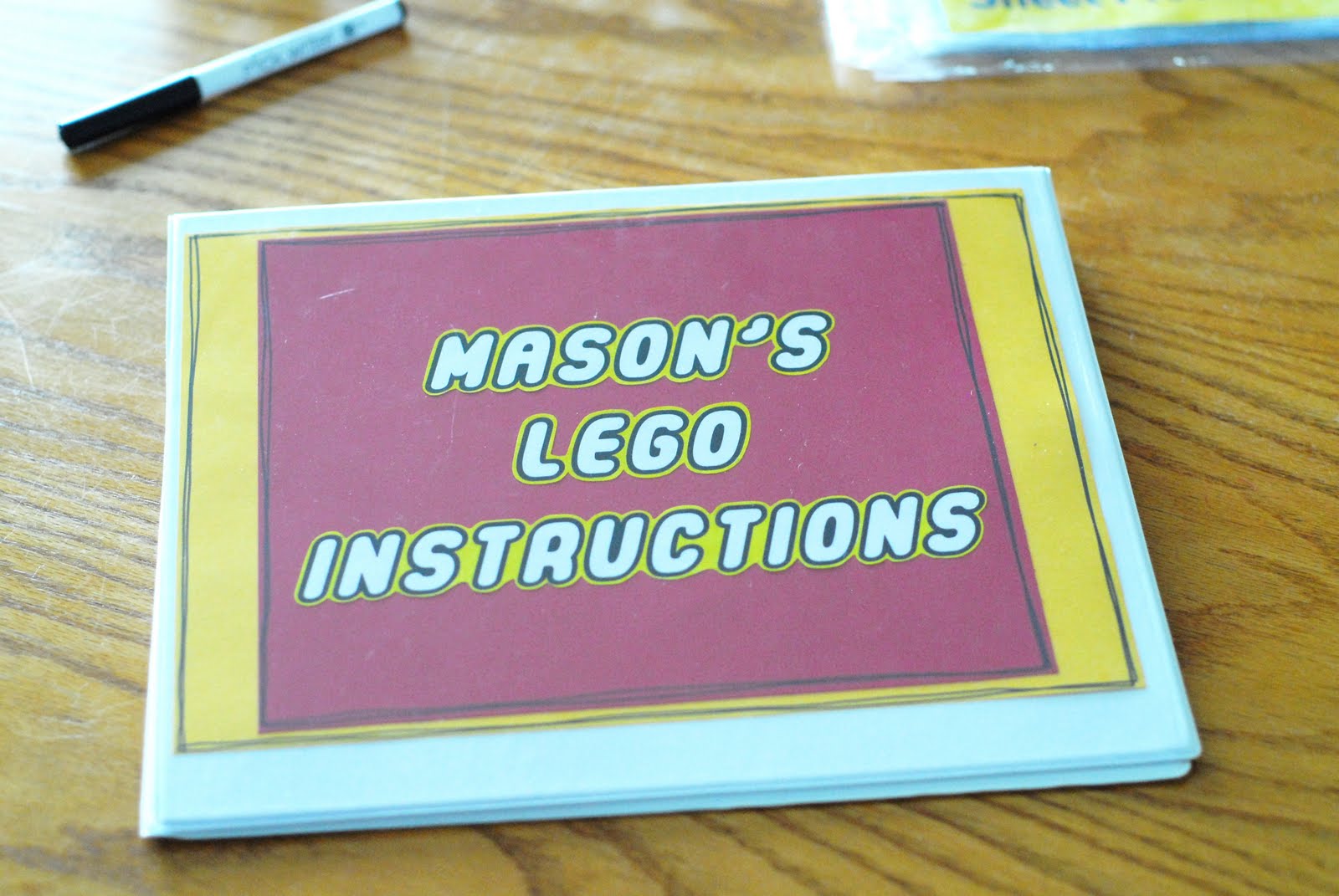 kristy.makes: diy: lego instructions binder