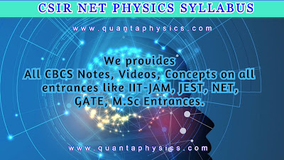 CSIR-UGC NET Physics Syllabus