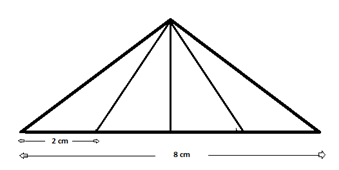 How to divide a triangle into n equal area triangles