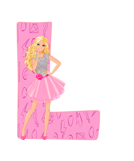 Kits imprimibles gratis : Abecedario Barbie