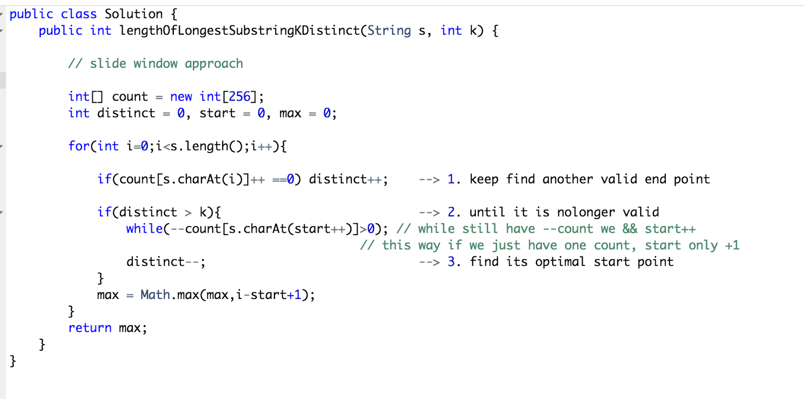 Geek's Dream: Sliding Window Algorithm