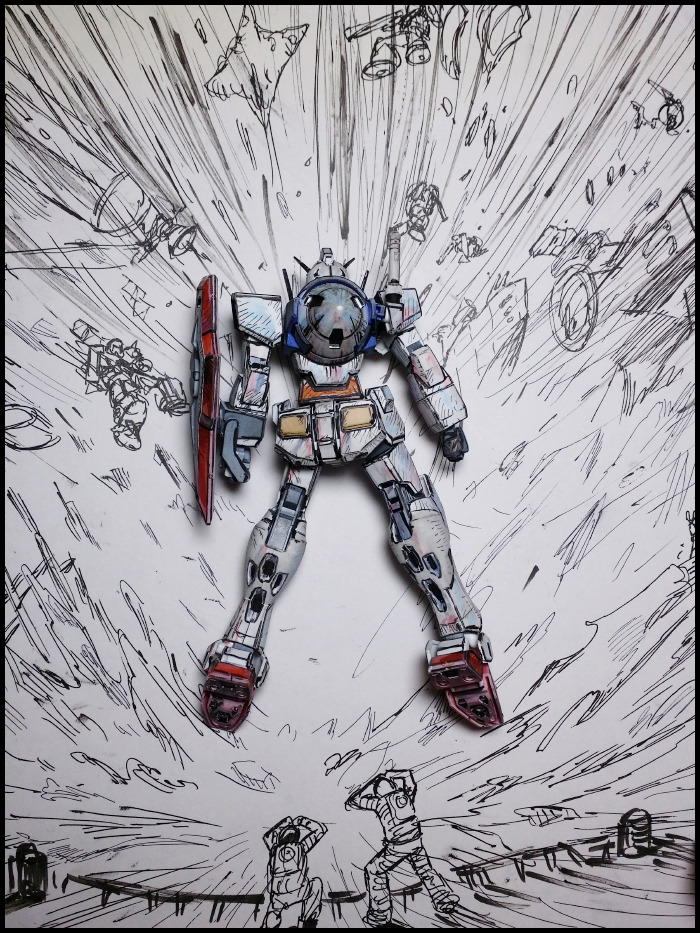 GUNDAM GUY: HG 1/144 Exia Repair, 0 Gundam, RX-78-2 Gundam [Manga Color ...