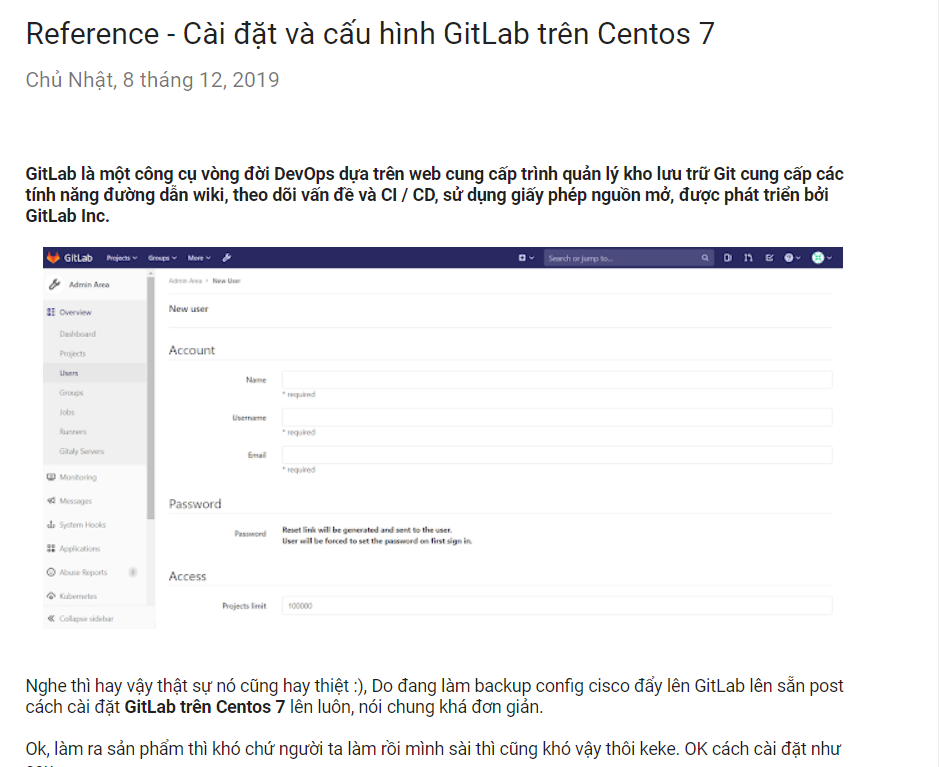 Oxidized - Cấu hình Oxidized backup config network lên gitlab