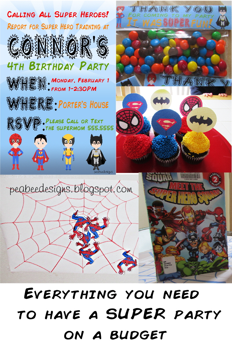 PBdesigns: How to Have a SUPER Party on a Budget