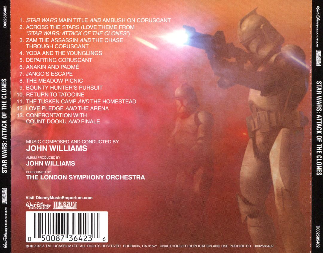 Soundtrack Covers: Star Wars Episode 2 Attack of the Clones Remastered ...