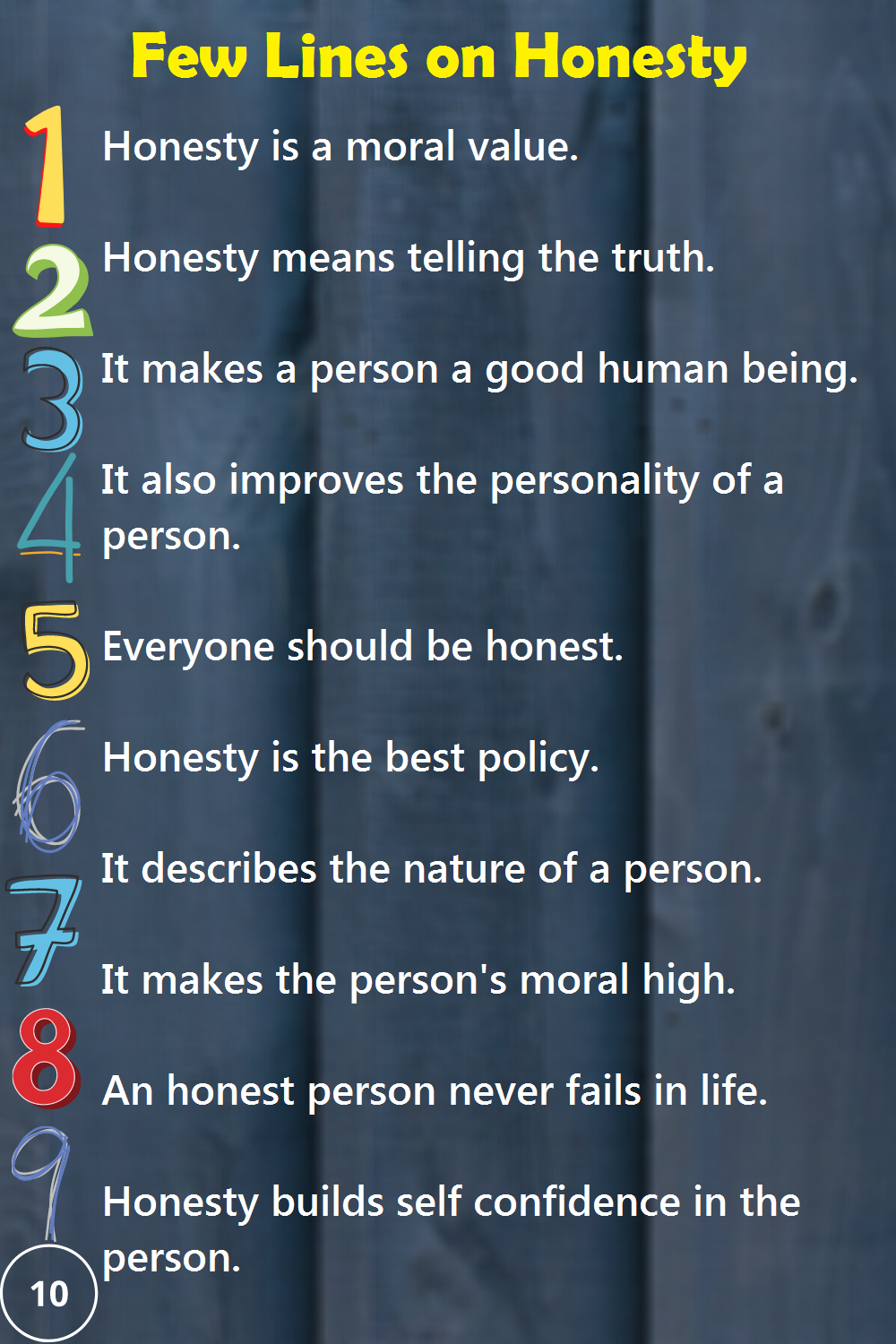 10 Lines on Honesty in English for Kids - Your Hop