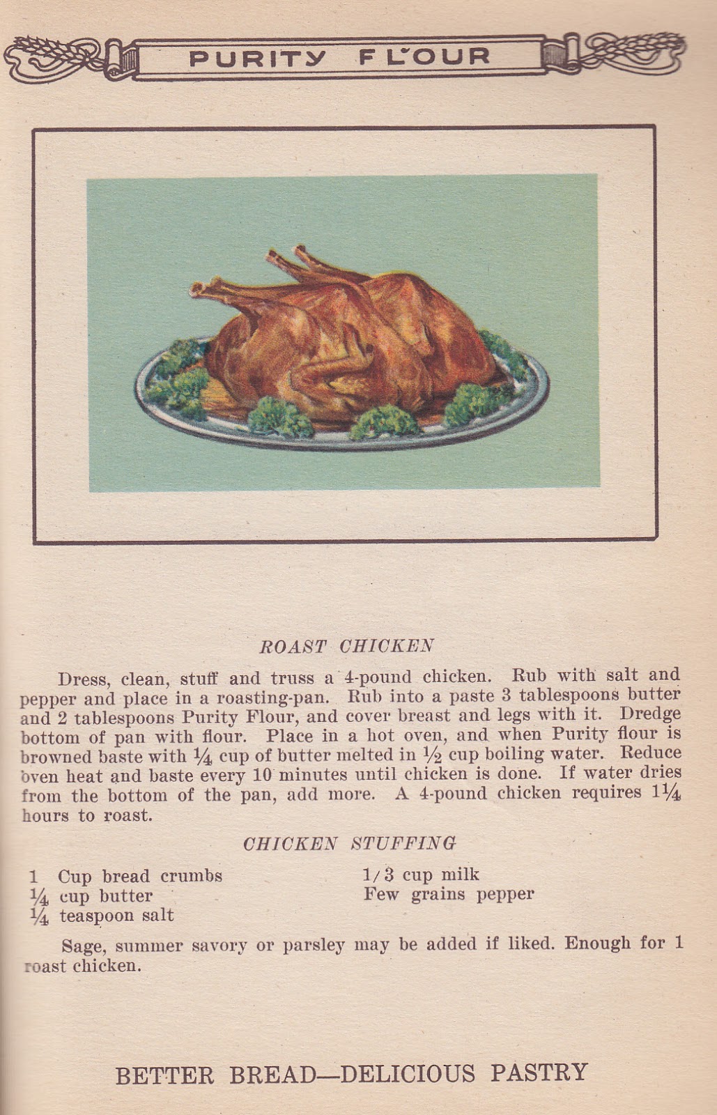 The Left Chapter: 1923's Purity Flour Cook Book w. Lemon Meringue Pie ...