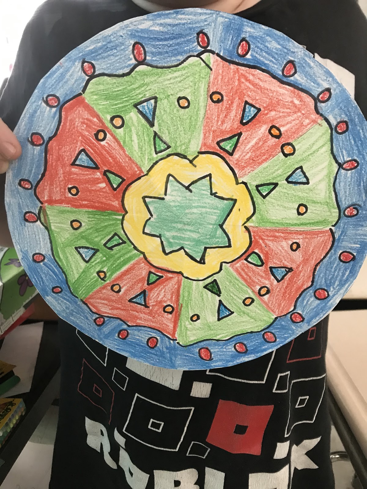 Elements of the Art Room: 4th grade Symmetrical Circles