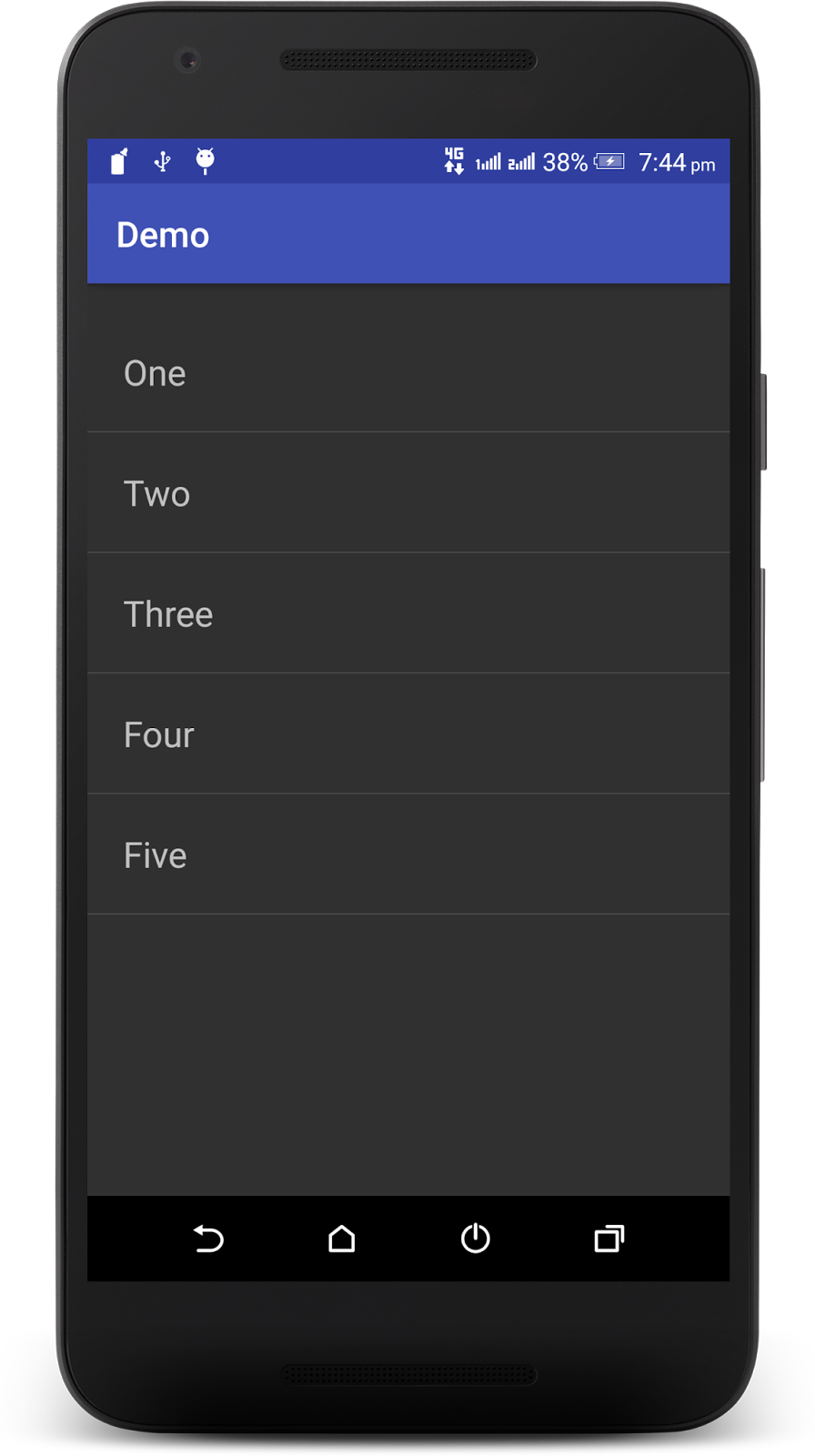 Android List View Demo