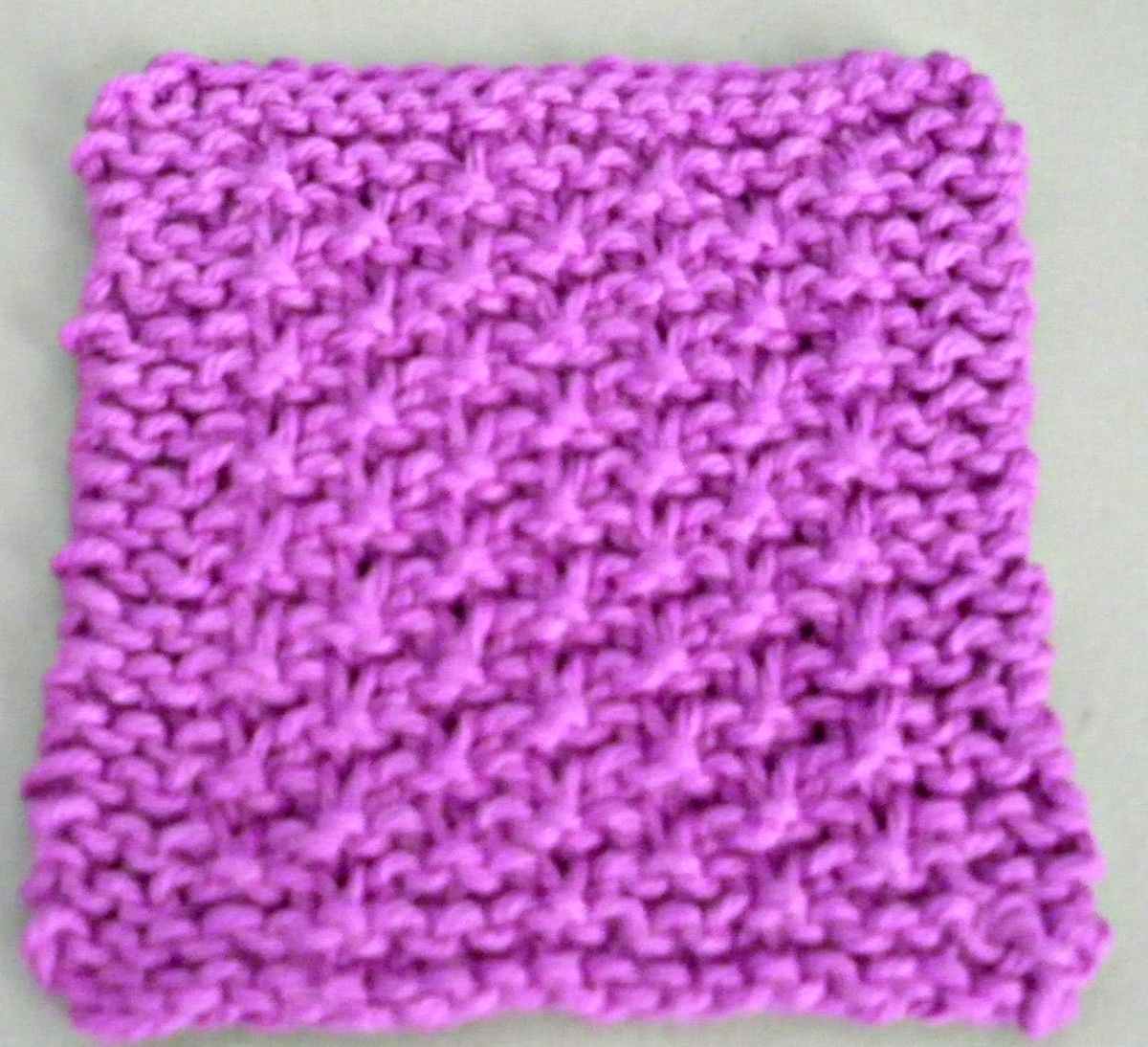 Knitting Swatches: August 5th 2017 Swatch - Rose Stitch Swatch