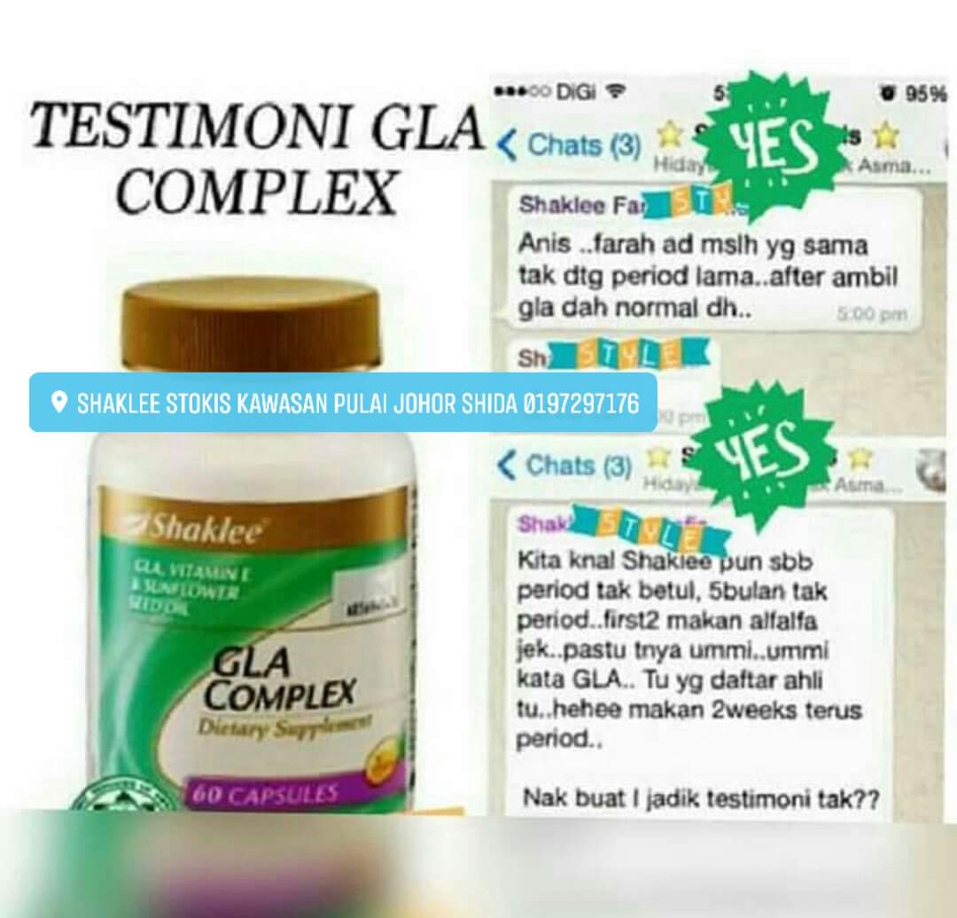 Manfaat Gla Complex Shaklee
