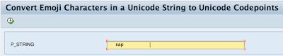 SAP ABAP Central: Convert Emoji Characters in Unicode String to ...