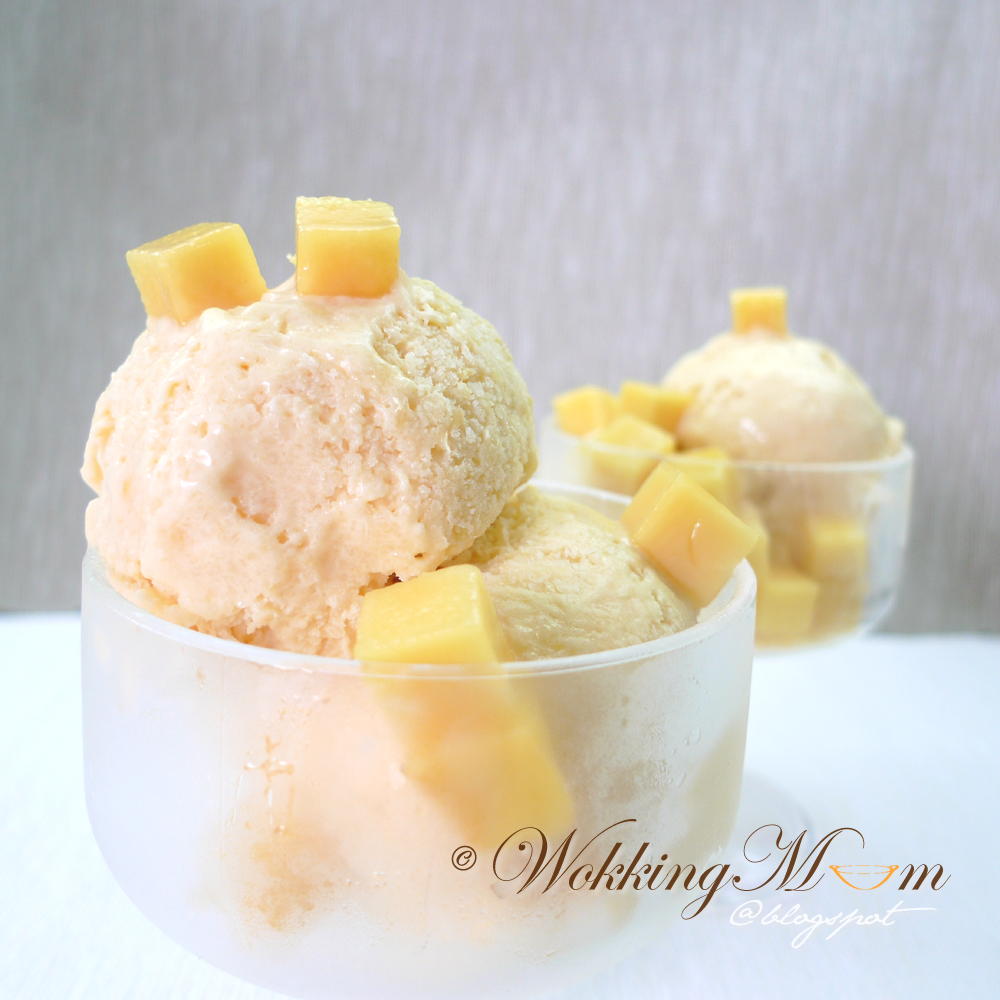 Let's get Wokking!: Home Made Mango Ice Cream 自制芒果雪糕 | Singapore Food ...