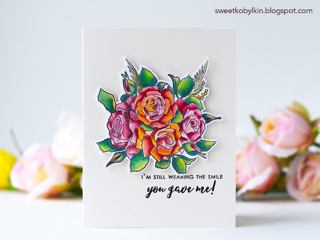 Pencil Coloured Floral Cards | Altenew | Sweet Kobylkin