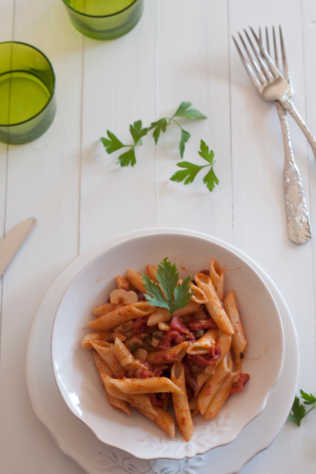 Nina's Kitchen: Macarrones a la puttanesca
