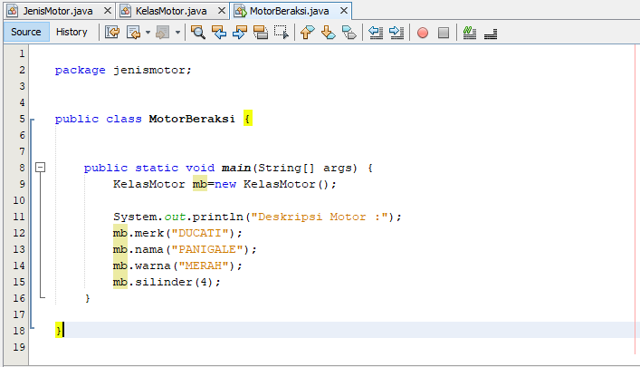 BLOG NYANTAI: CONTOH PROGRAM INHERITANCE, ENCAPSULASI, POLYMORPHISM