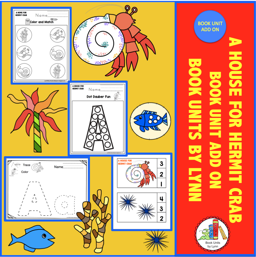 A HOUSE FOR HERMIT CRAB ~ Book Units by Lynn