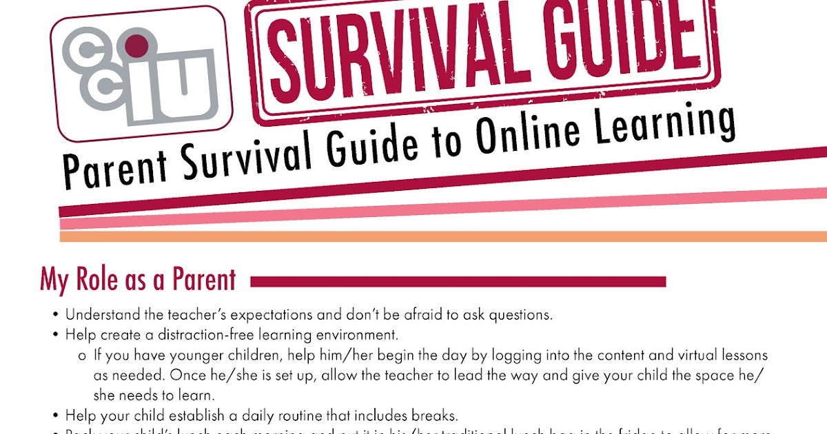 CASD Virtual Learning Instruction : CCIU Survival Guide