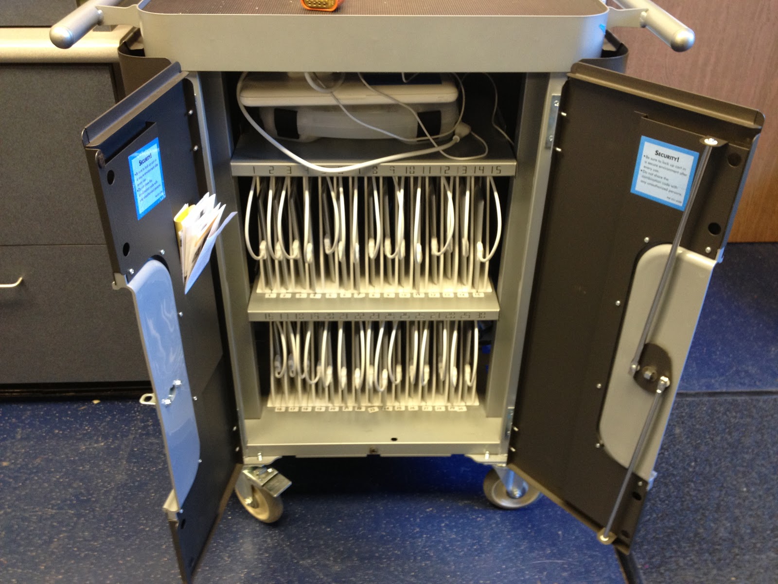 Moving Forward: Setting up an iPad cart and iPad accessories
