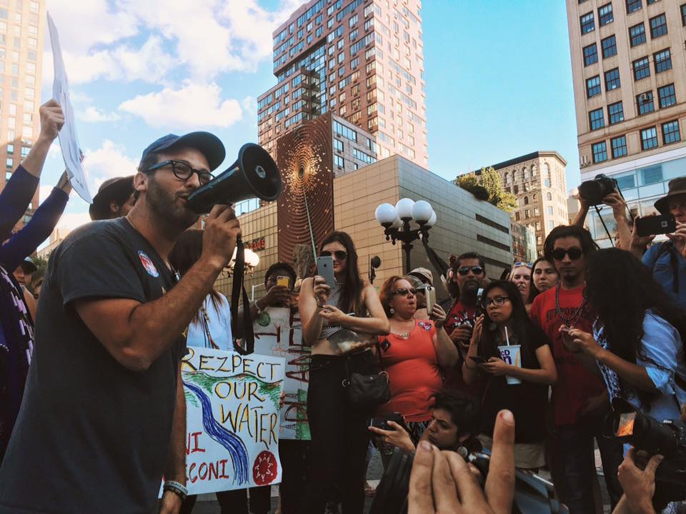 CENSORED NEWS: Native Runners Protest Bakken Pipeline in New York City