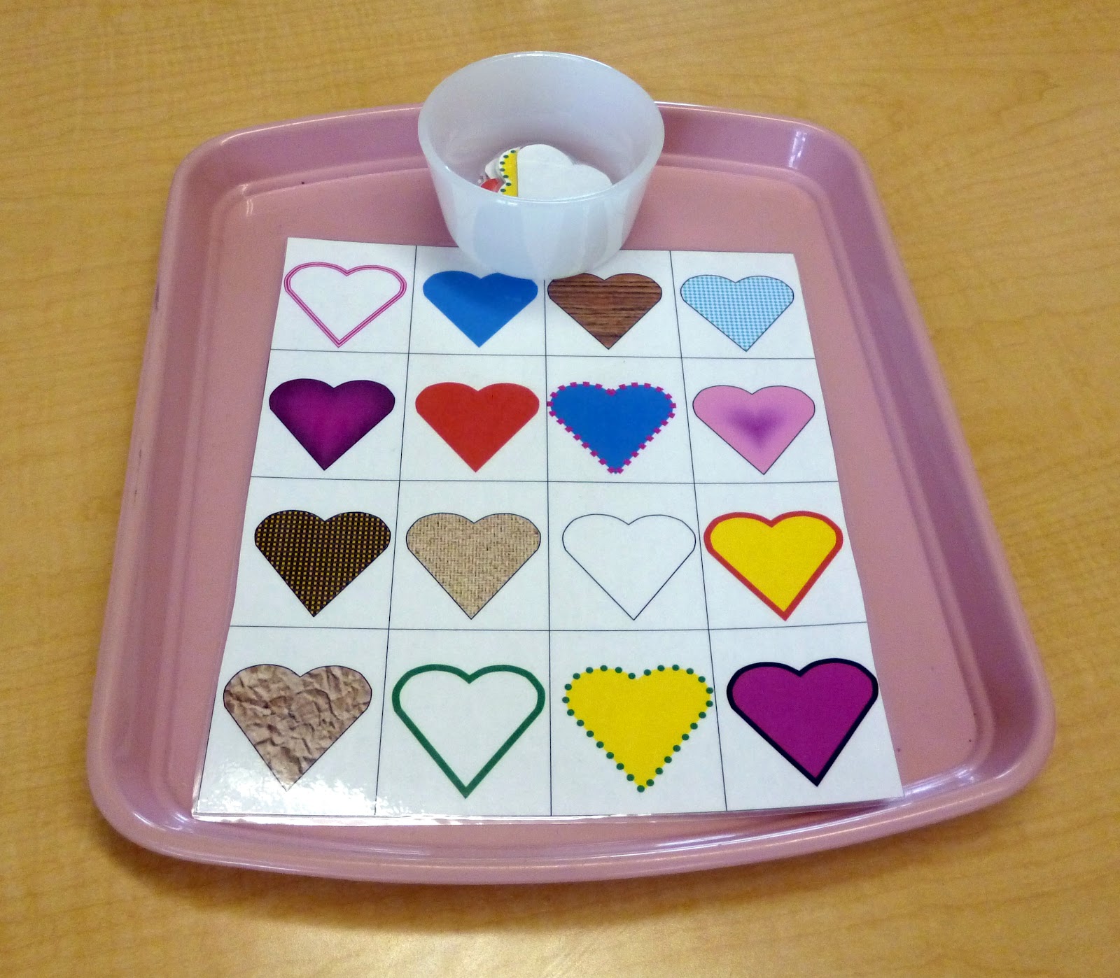 Spilt Milk: Valentine's Day: montessori style