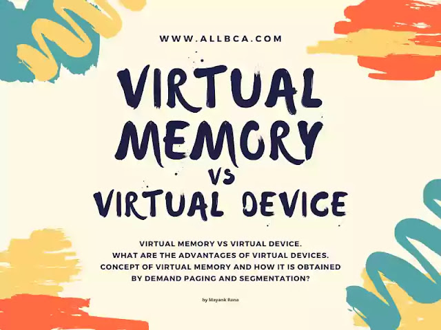 Virtual Memory in OS vs Virtual Device | 100% Easy Notes - All BCA ... Virtual Memory in OS vs Virtual Device | 100% Easy Notes - All BCA ...