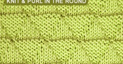 Pyramids - knitting in the round | Knit - Purl stitches