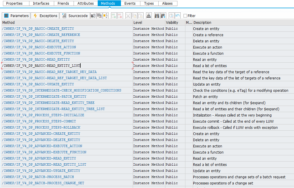 SAP ABAP Central: Implementation of SAP Odata V4