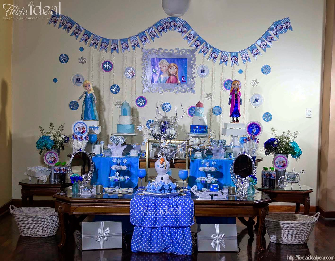 Fiesta Ideal Peru: FROZEN fiesta temática, decoración cumpleaños