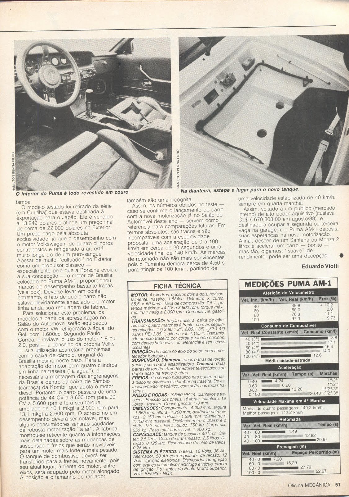 Pumas/Lubisomem 01: Teste do novo Puma AM-1 antigo PO-18