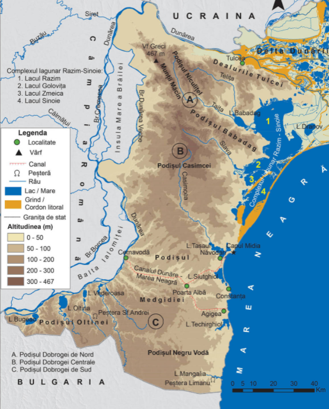 lectii de geografie: clasa a VIII-a Podișul Dobrogei