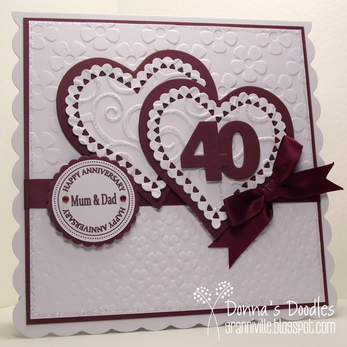 Donna's Doodles: Wedding Anniversary Cards