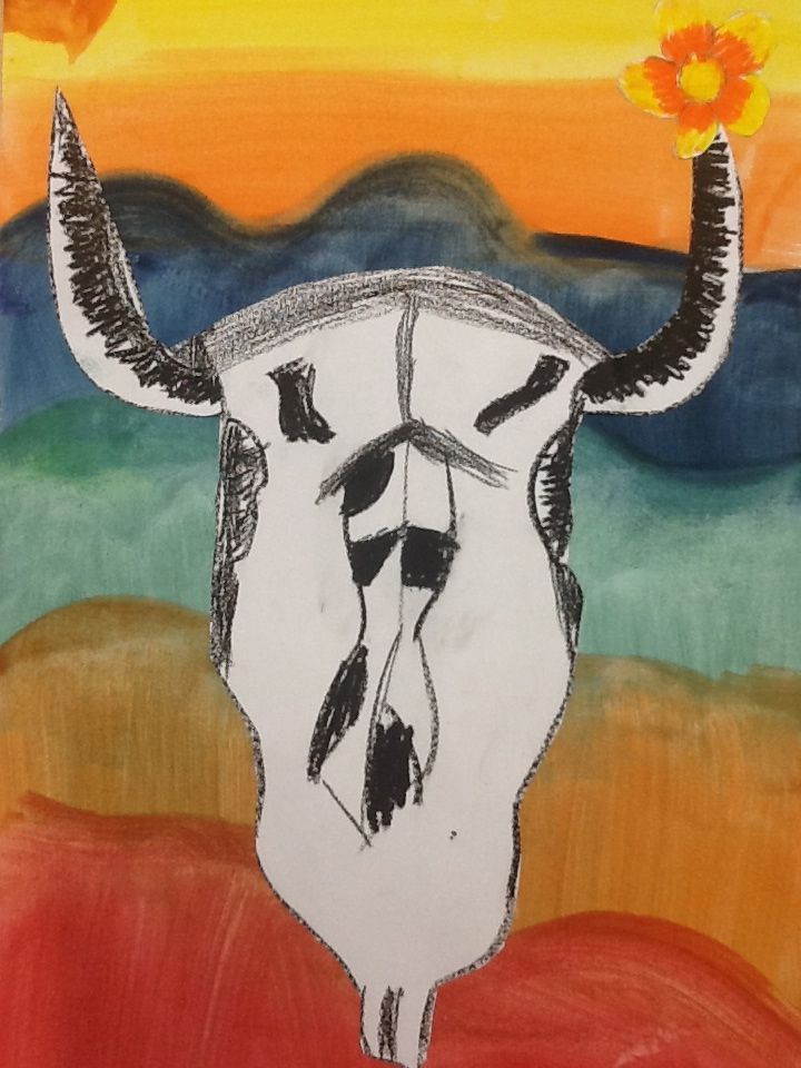 GEORGIA O'KEEFFE INSPIRED SKULLS