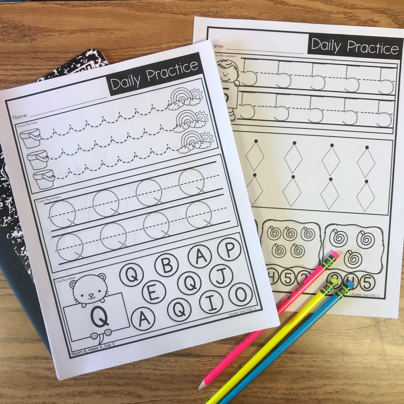 Kindergarten Morning Work / Digital and Paper for Distance Learning ...