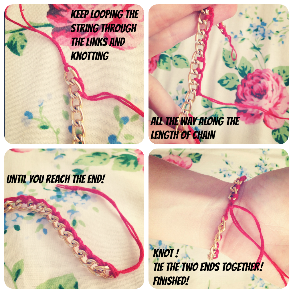DIY woven chain link bracelet! — Caroline Burke | Burkatron