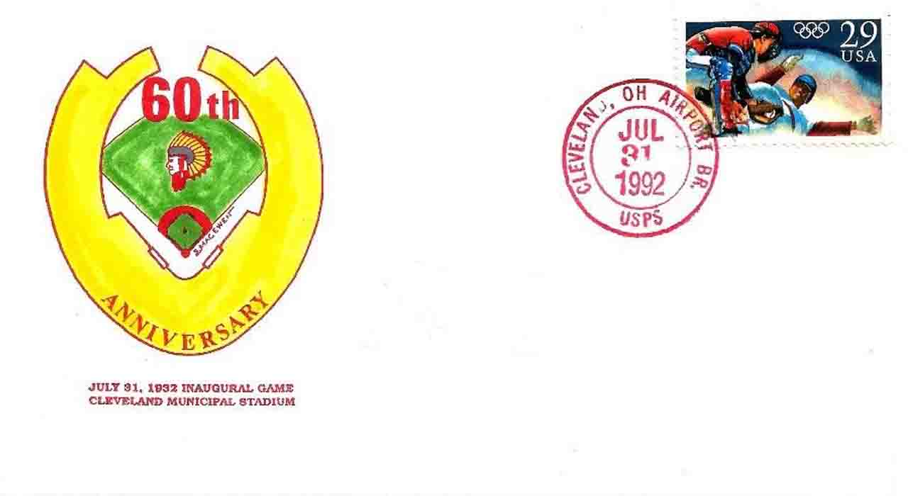Baseball Stamps & Postmarks: Cleveland Indians