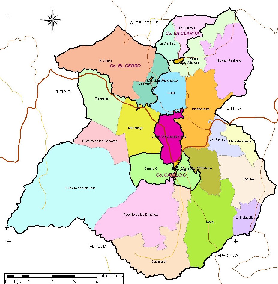 Cátedra Educativa Municipal : División territorial