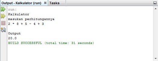 Program Kalkulator Sederhana Menggunakan Java