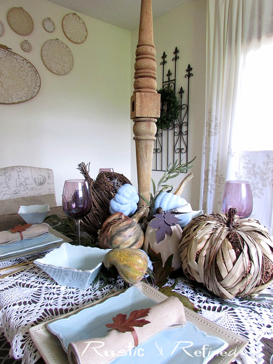 Rustic and Chic Fall Tablescape | Rustic & Refined