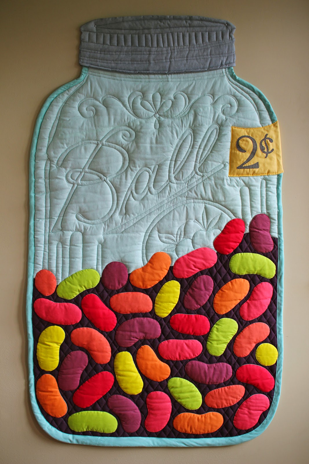 PatchworkPottery: JellyBean Jar Quilt