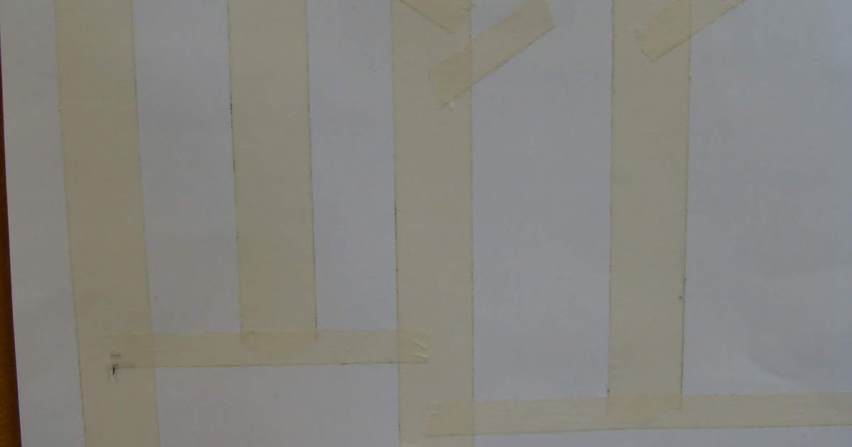 Once upon an Art Room: Winter Sticky Tape Trees