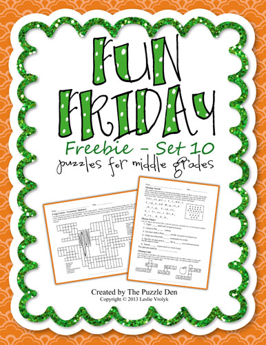 The Puzzle Den: Fun Friday Puzzle Packs
