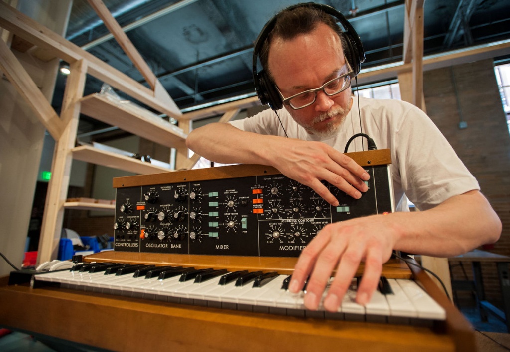 MATRIXSYNTH: New Minimoog Model D in the Works? Spotted at Moogfest!