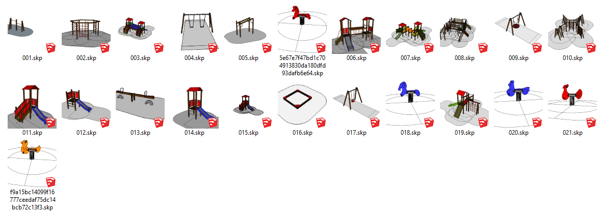 9. Playground For Kids Free Sketchup Models