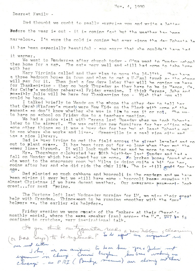 Uibles: A Family Blog: 1990 Family Letter -Nov.4