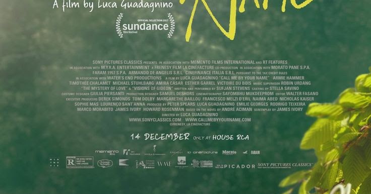 Call Me by Your Name (Tamte dni, tamte noce) - recenzja ~ KINOFILIA