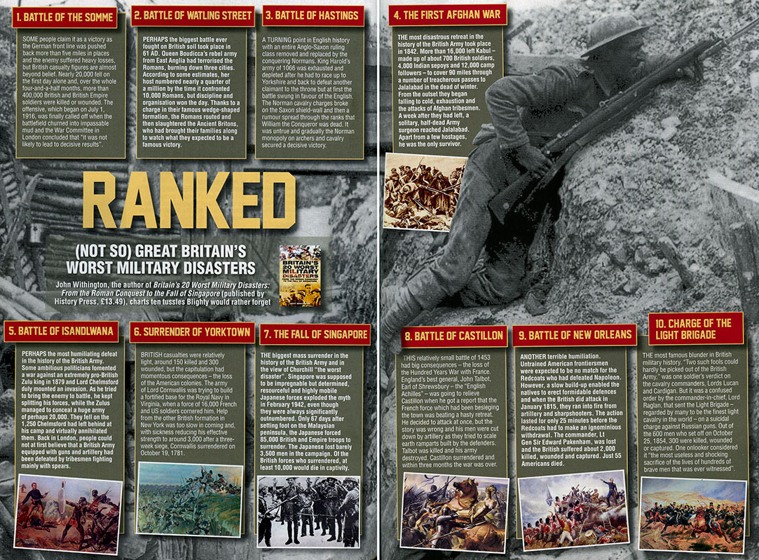 Disaster history: Britain's ten worst military disasters - Soldier magazine